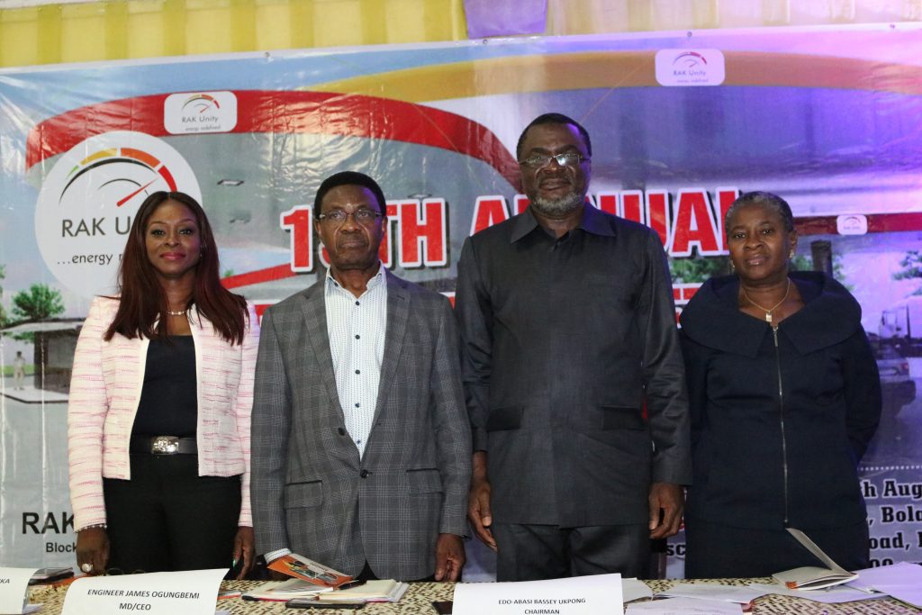 (Right to Left) - Moroti Adedoyin – Adeyinka, Director, RAK Unity ...